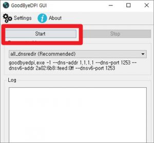 goodbyedpi gui 사용법 및 오류 해결법 Https 차단 우회 - IT Talk